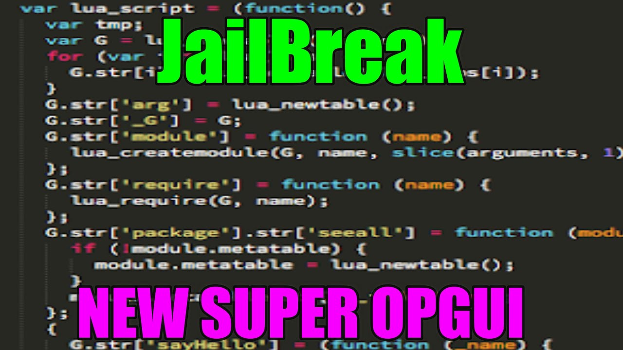 New SUPER OP Jailbreak GUI! |Hack/Script| - YouTube