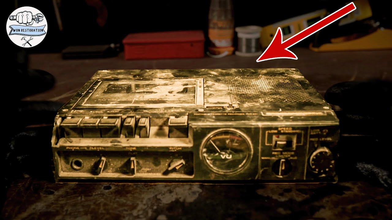 Restoring Old Rusty Marantz PMD201 Stereo Radio Cassette - YouTube