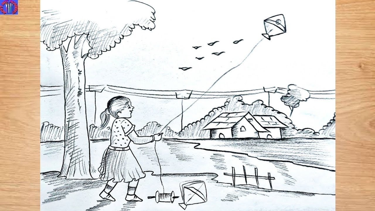 How To Draw A Girl Flying