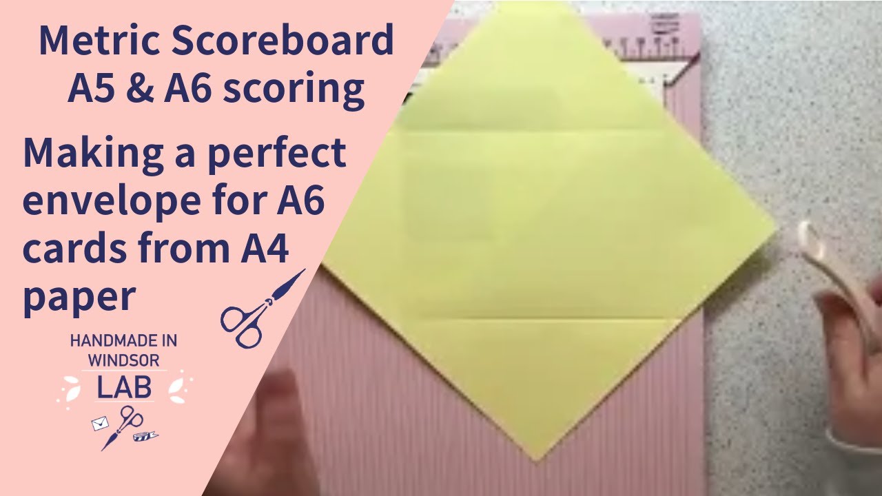 Metric (cm) Scoreboard - how to make a perfect envelope for an A6 card ...