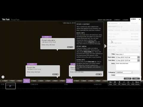 How to create digital timeline on Tiki Toki - YouTube