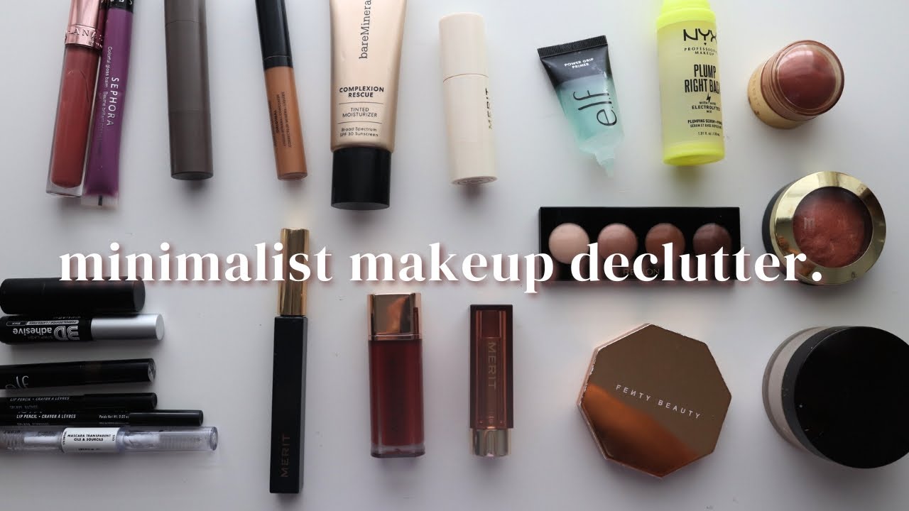 Decluttering My Minimalist Makeup Collection 💄 - YouTube