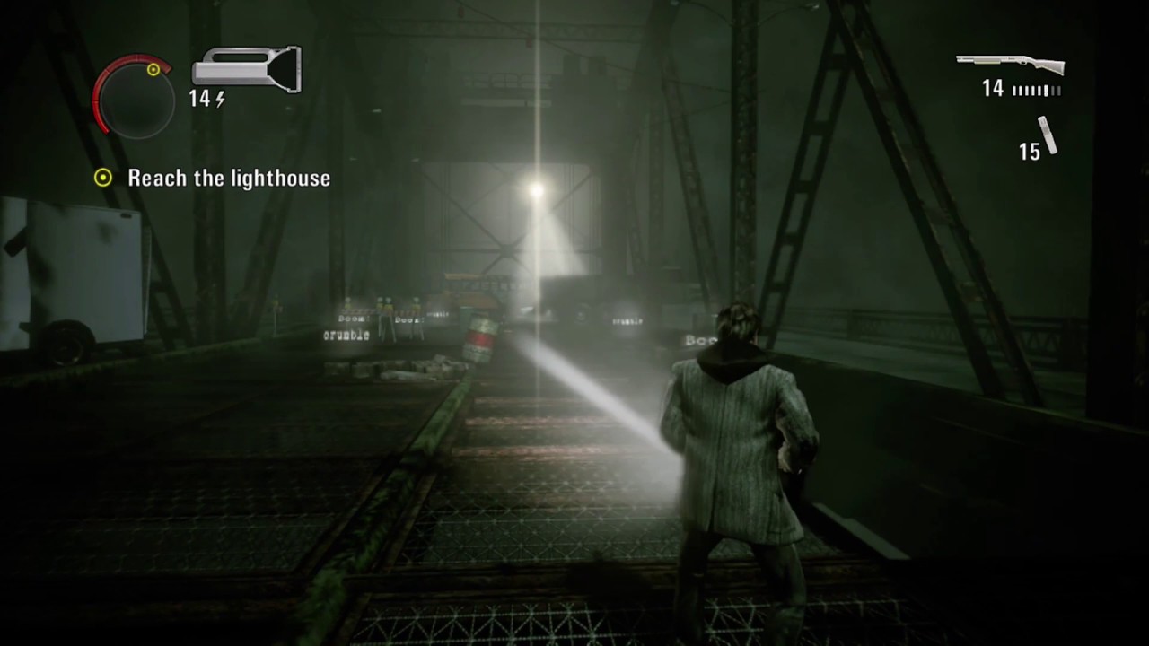 Alan Wake - Shine light on words Gameplay - YouTube