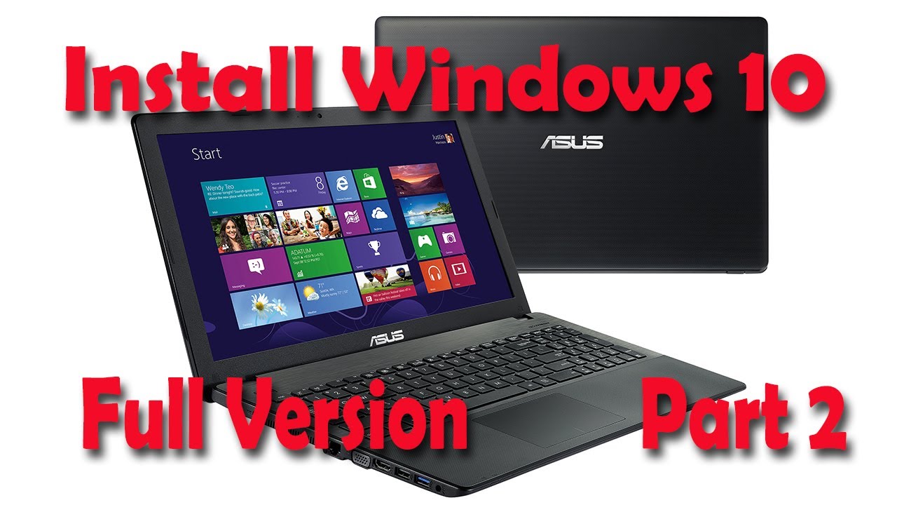 Install Notebook Asus With Application - YouTube