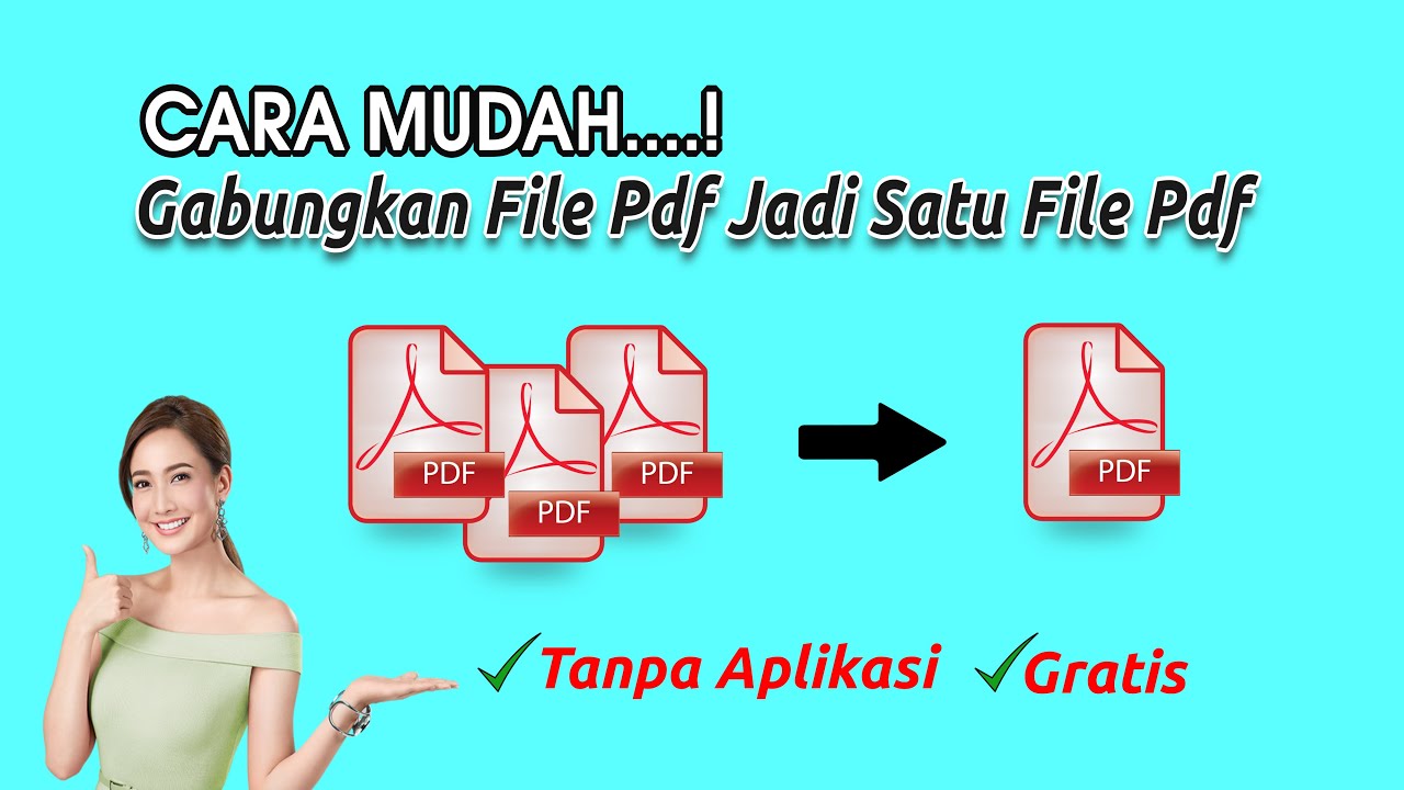 🔴CARA GAMPANG Menyatukan~Menggabungkan File PDF Jadi Satu di Laptop ...