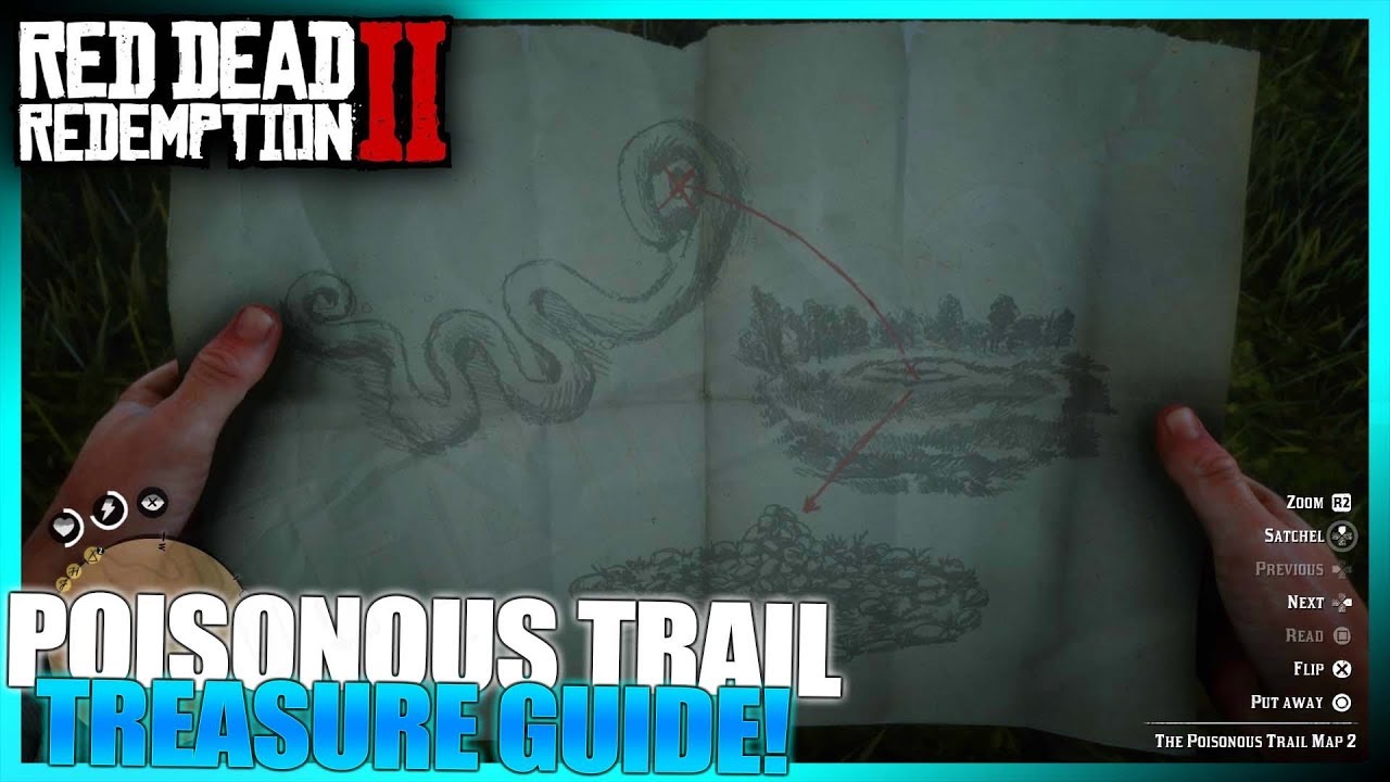 Poisonous Trail Map Location Guide in Red Dead Redemption 2 (4 Gold ...