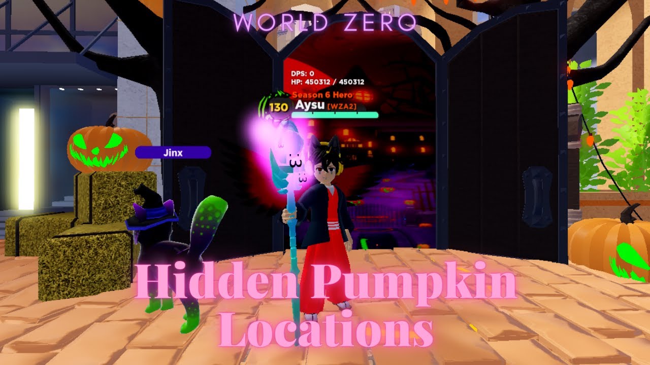 World Zero Hidden Pumpkin Locations (09/11/22) - YouTube