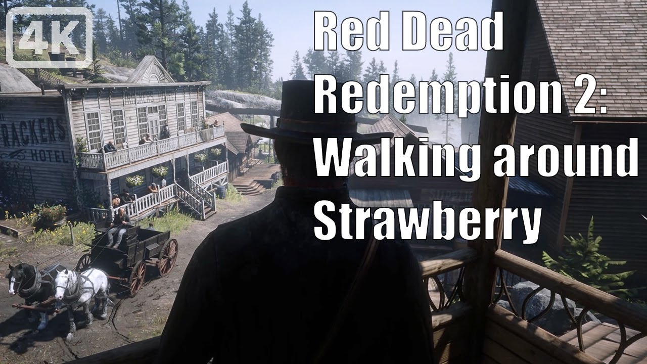 Red Dead Redemption 2: Walking around Strawberry - YouTube
