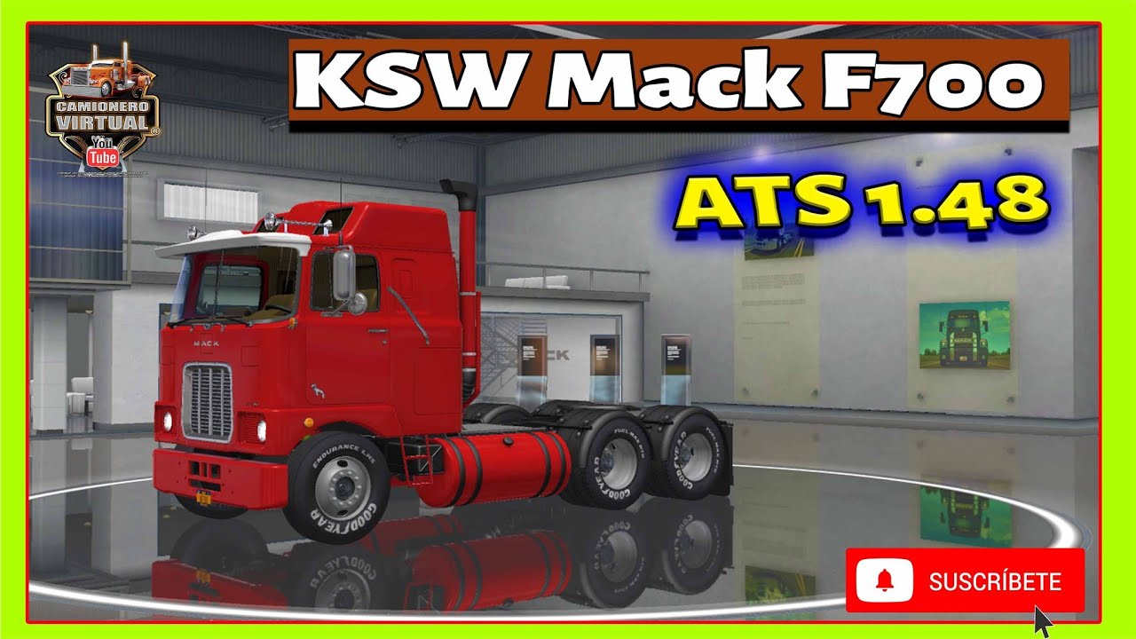 ATS 1.48 - KSW Mack F700 / AMERICAN TRUCK SIMULATOR - YouTube