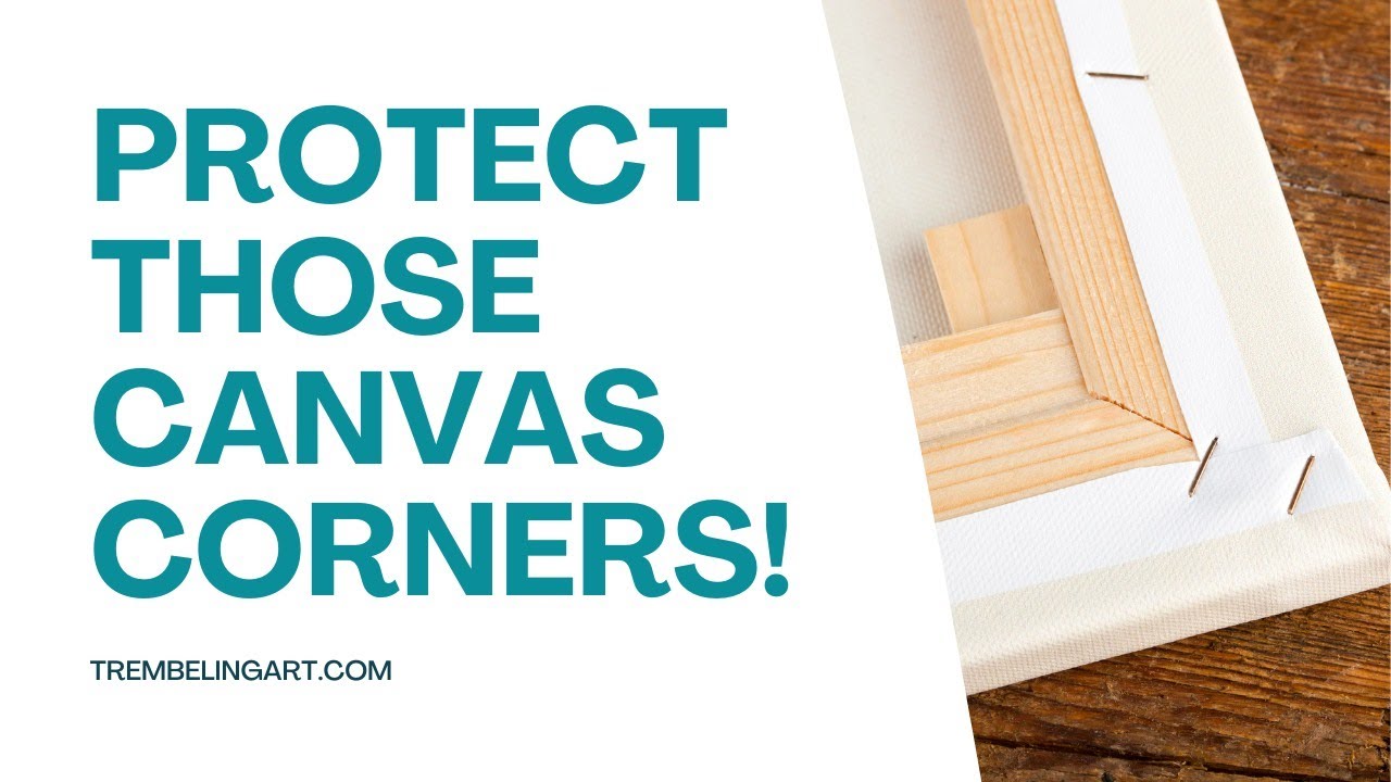 DIY Corner Protectors for Artist Canvases - YouTube