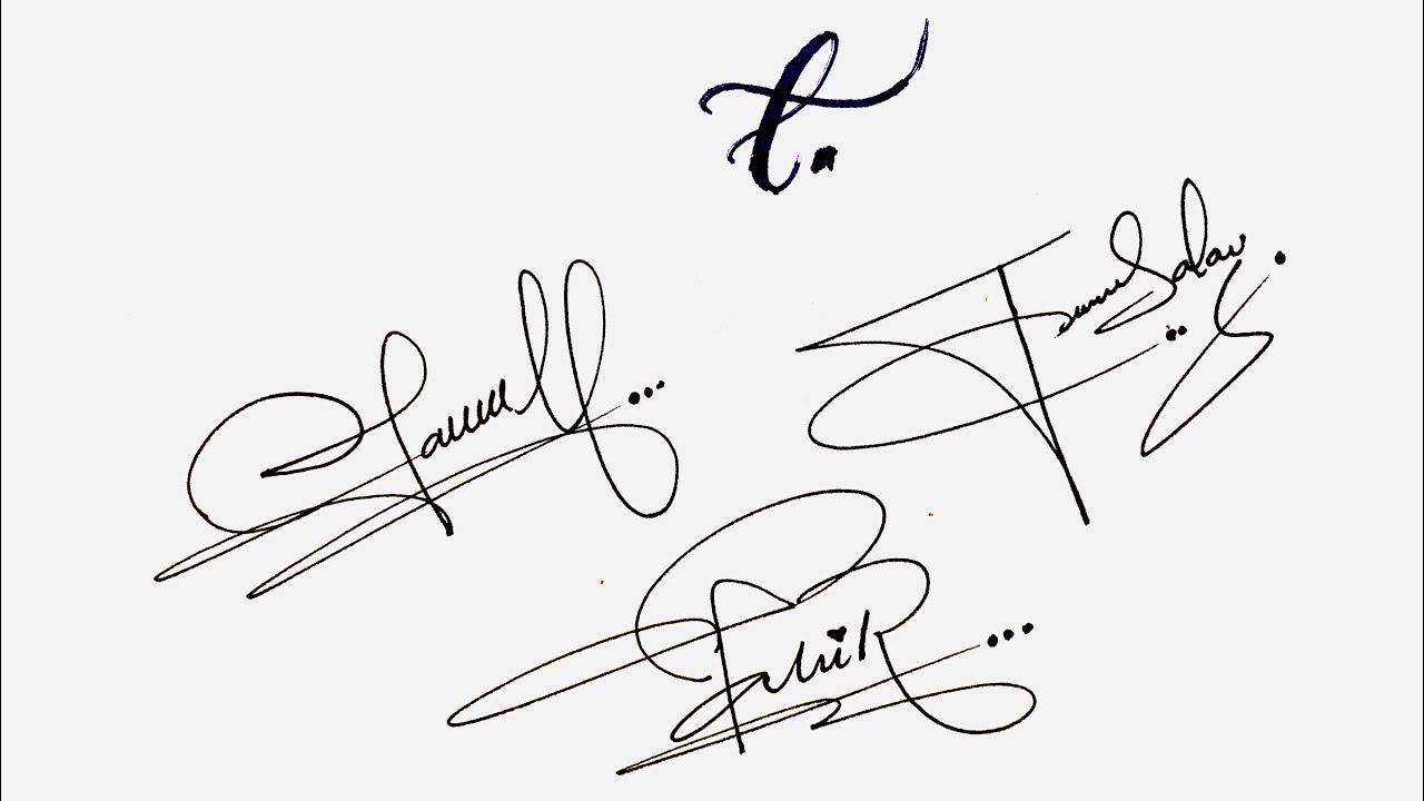 How to signature your name | Sign your name | Signature tips ...