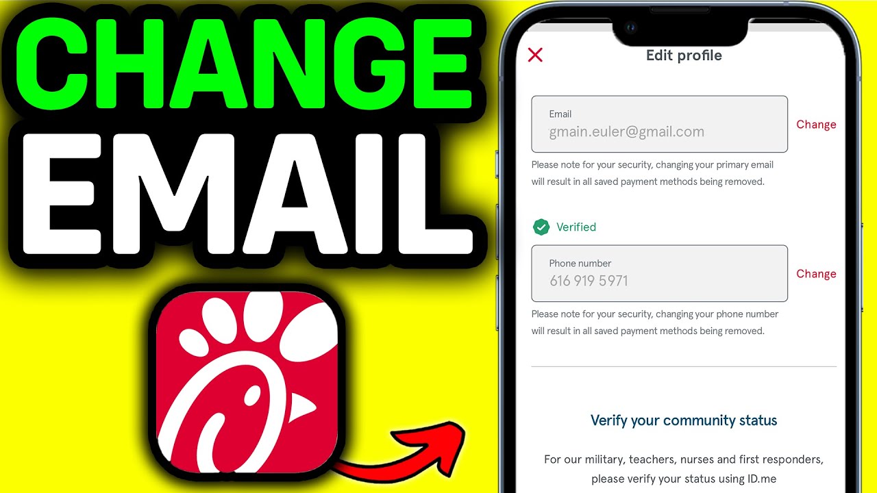 How To Change Email In Chick-Fil-A App 2026 (Easy Guide) - YouTube