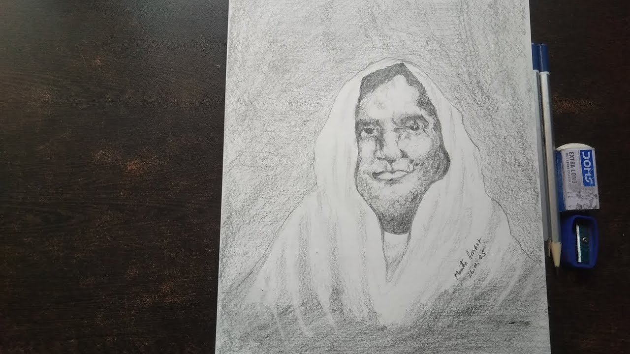 Matangini Hazra Drawing with pencil/How to draw Matangini Hazra - YouTube