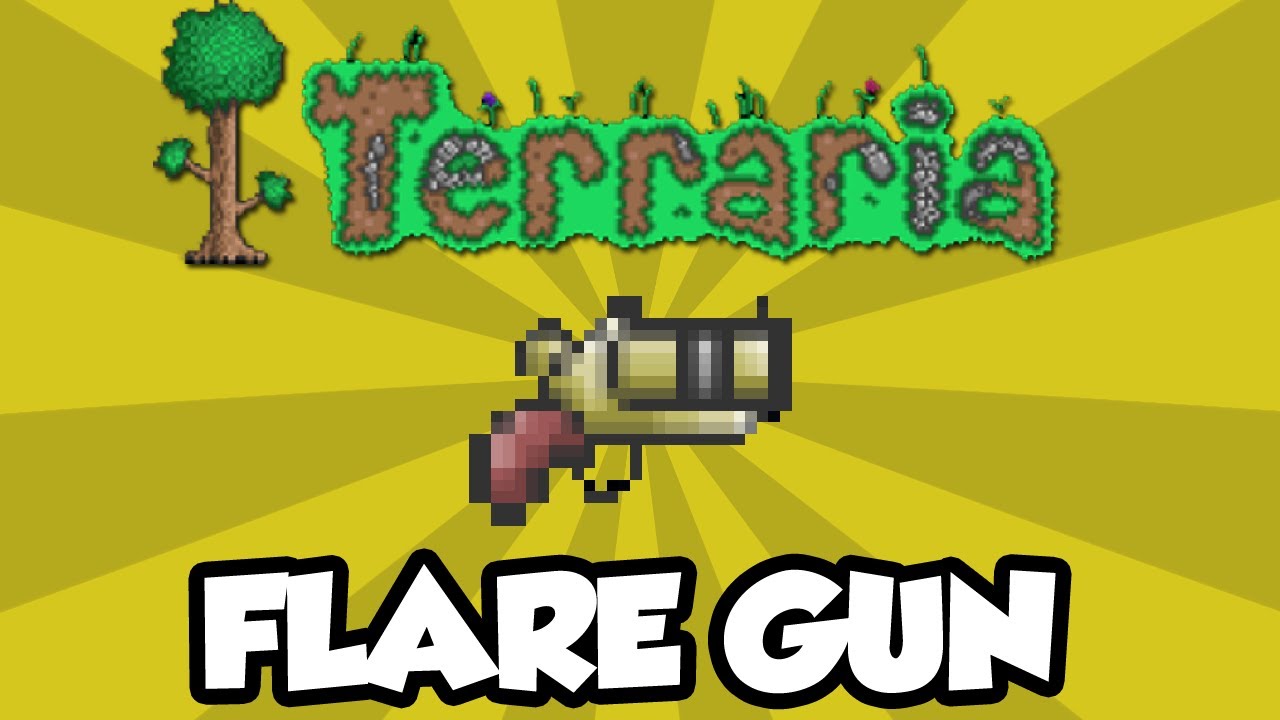 Terraria 1.2 - Flare Gun (New Terraria 1.2 Items) - YouTube