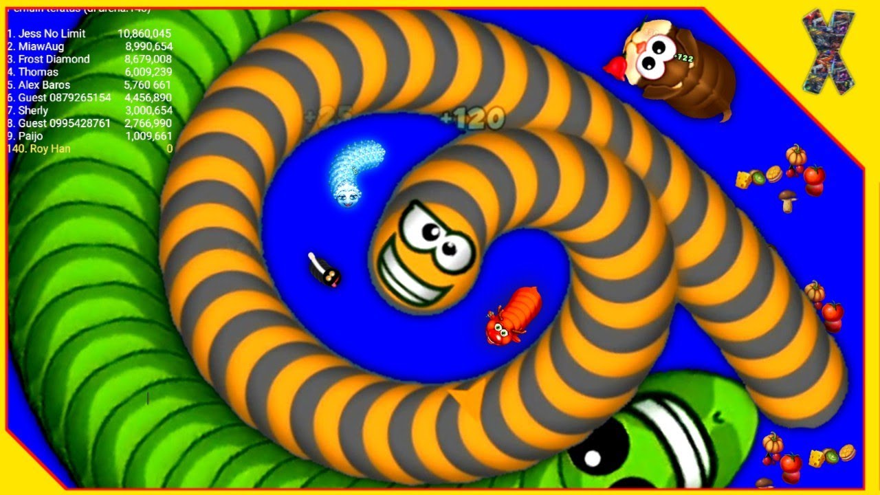 Worms Zone Magic 🐍 Magical Dwarf Worm Hunts Giant Worm - Epic Worms ...