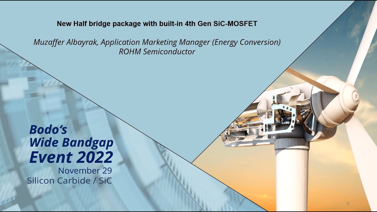 New Half bridge package with built-in 4th Gen SiC-MOSFET - YouTube