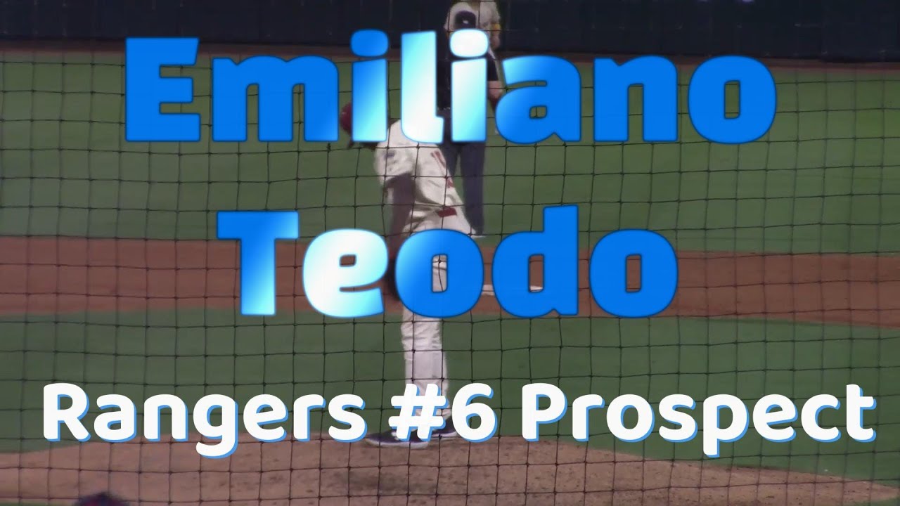 Emiliano Teodo (RHP) Texas Rangers #6 PROSPECT Video - ELECTRIC ARM ...