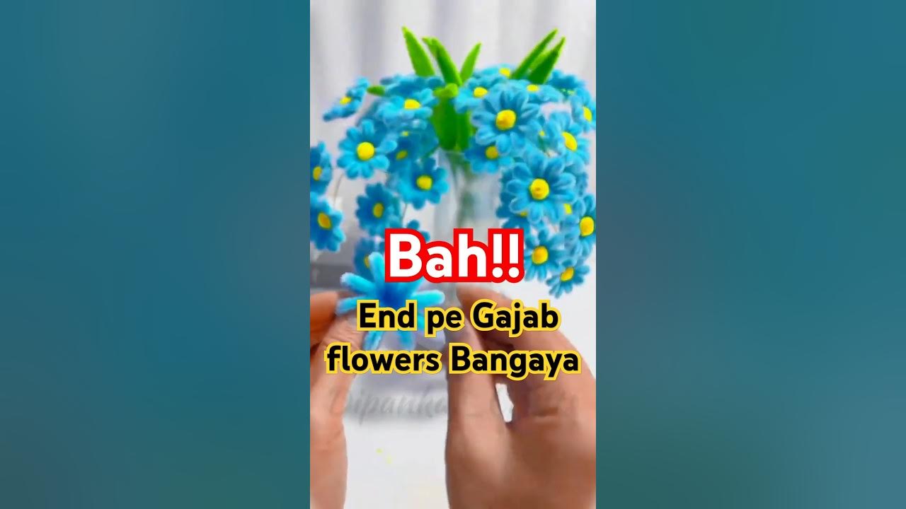 Bah!! End pe Gajab flowers Bangaya| #flowershorts #flowermaking - YouTube