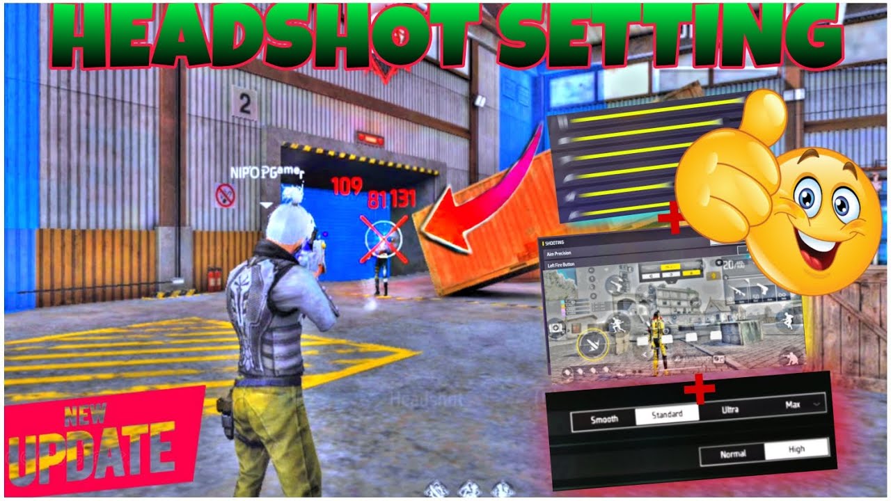 free fire headshot setting 🤫 | best headshot settings in free fire 🔥 ...