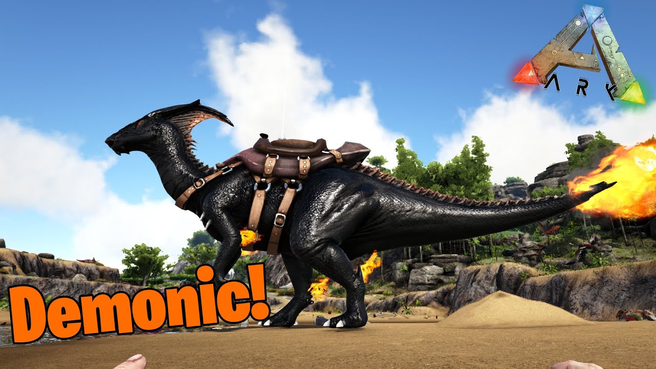 Taming Demonic Parasaur ARK Primal Fear - Zero Death with Akan22 - YouTube