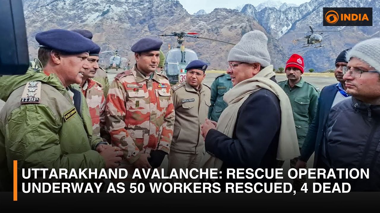 Uttarakhand Avalanche: Rescue Operation Underway as 50 Workers Rescued ...