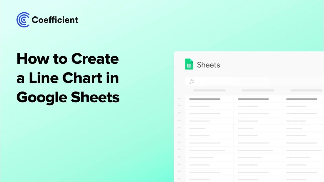 How to Create a Line Chart in Google Sheets - YouTube