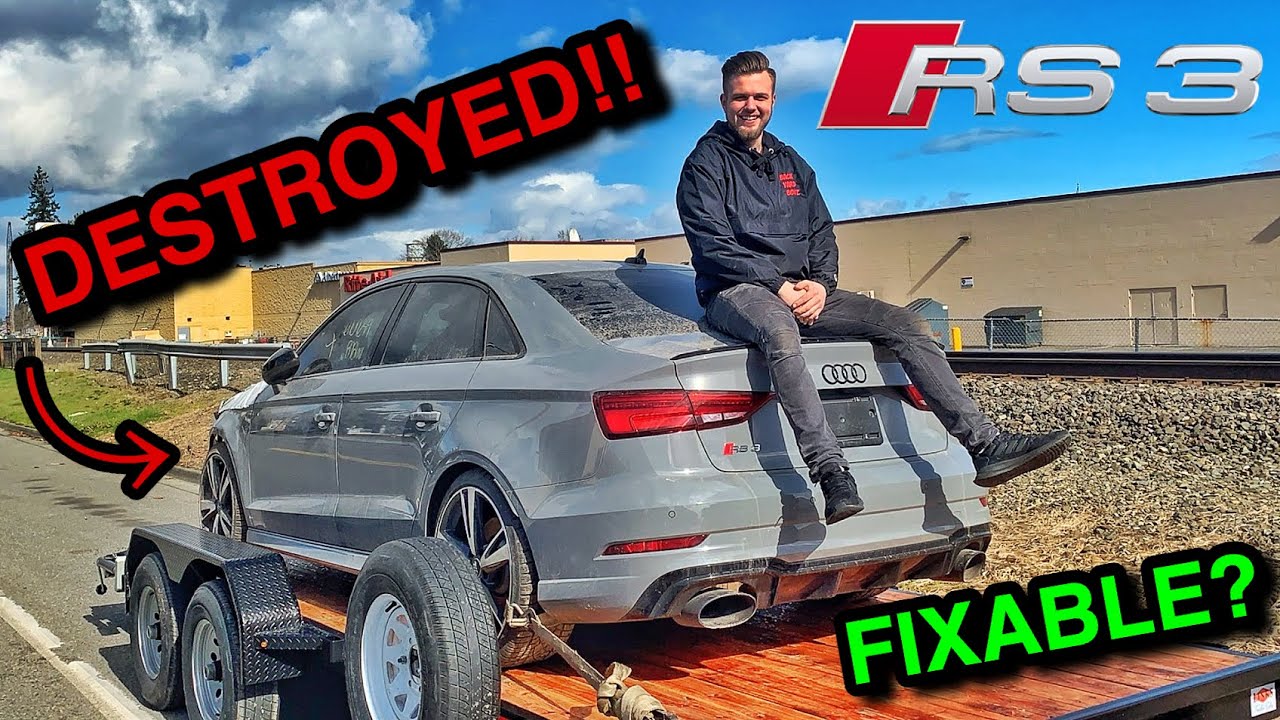 I Just BOUGHT A Badly WRECKED 2019 Audi RS3 From Copart, But Can I Fix ...