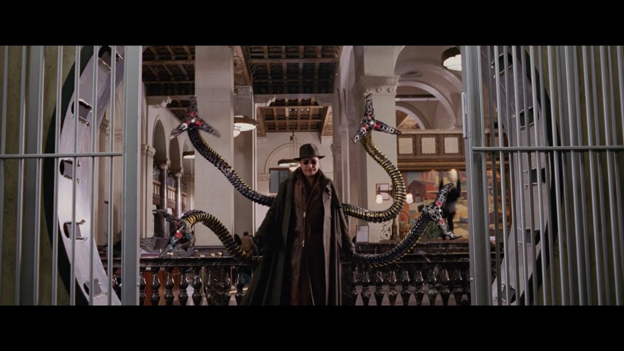 Spider-Man vs Doctor Octopus - Bank Fight Scene - Spider-Man 2 (2004 ...