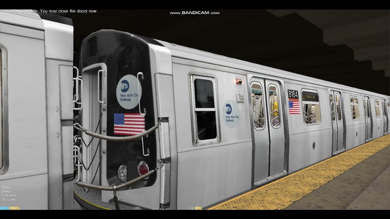 Openbve 2010-2018 R143 L Train Arriving & Departing at Graham Avenue - YouTube