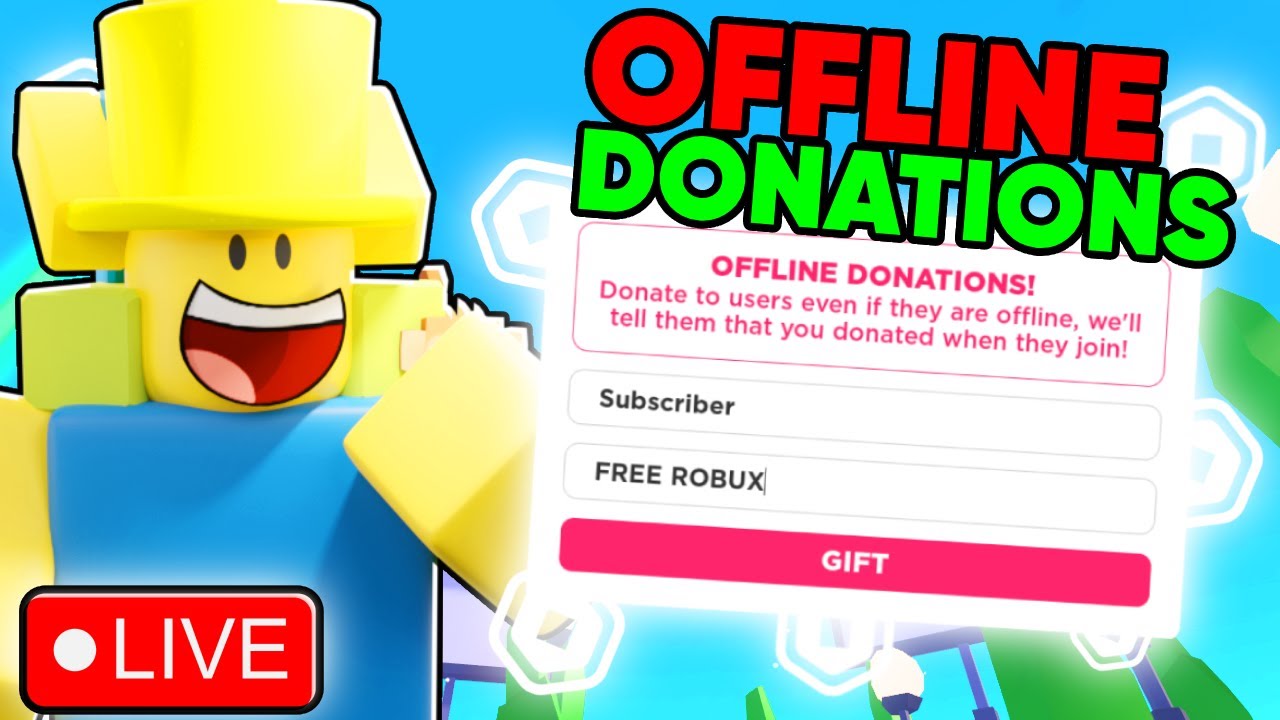[🔴LIVE] PLS DONATE - Donating ROBUX TO EVERY VIEWER 💸 - YouTube
