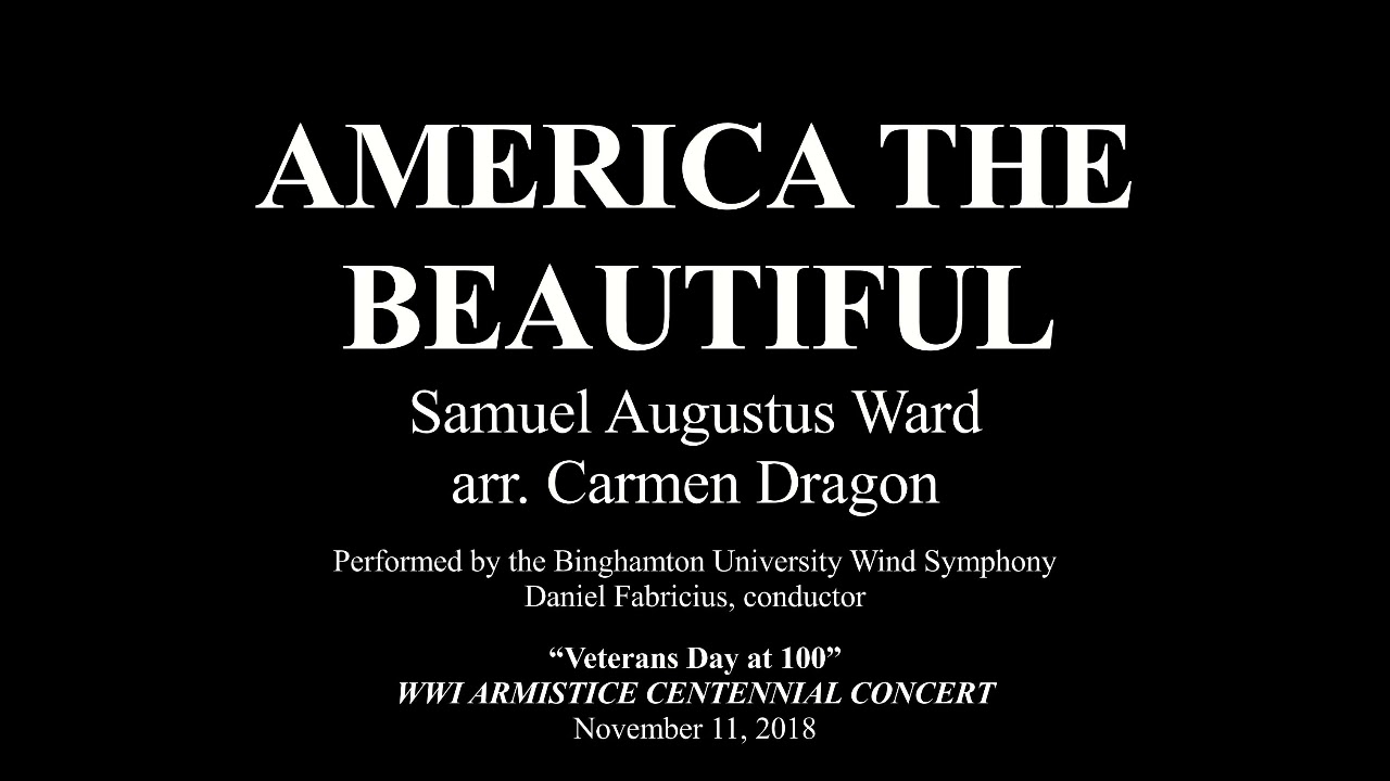 America the Beautiful - Samuel Augustus Ward/arr. Carmen Dragon - YouTube