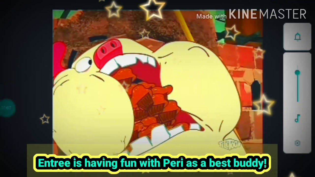 Entree is having fun with Peri from Spliced Cartoon! - YouTube