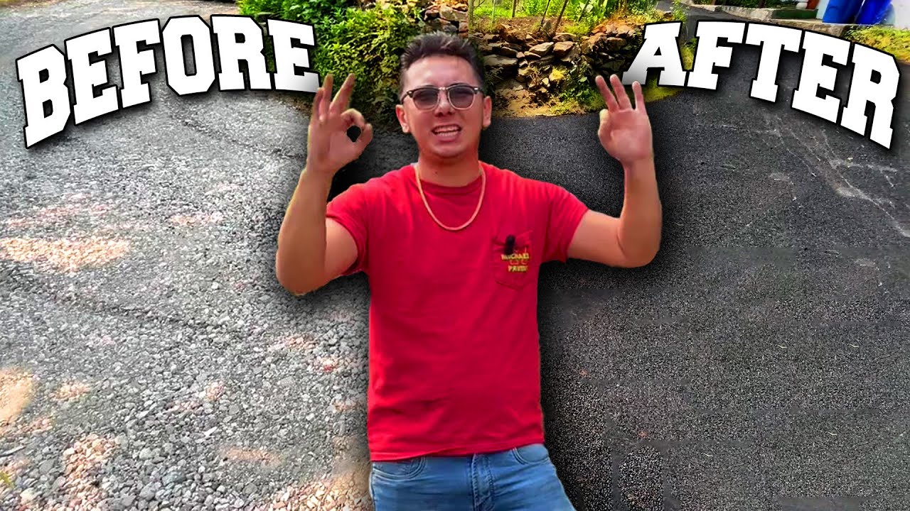 FULLY CUSTOMIZED ASPHALT DRIVEWAY: BLACKTOP PAVEMENT with MICHAEL'S ...