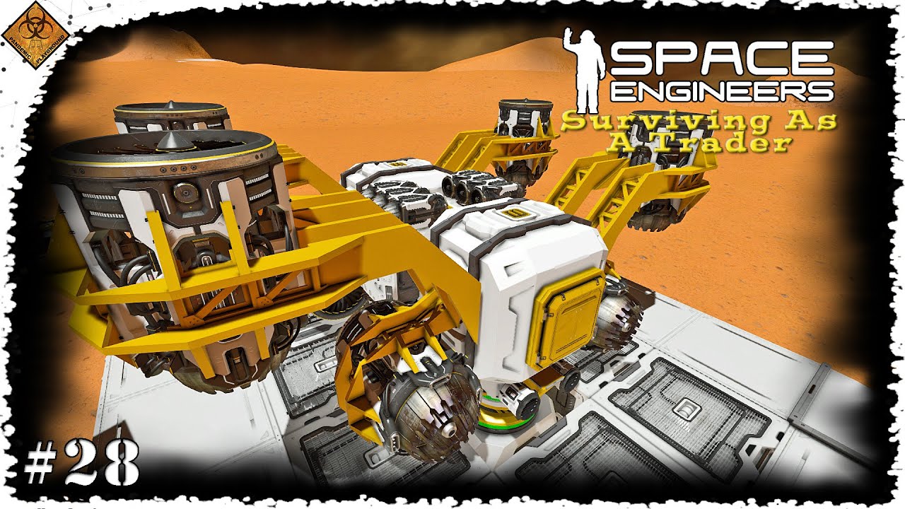 Space Engineers Surviving As A Trader - Making A Bigger Cargo Ship EP28 ...