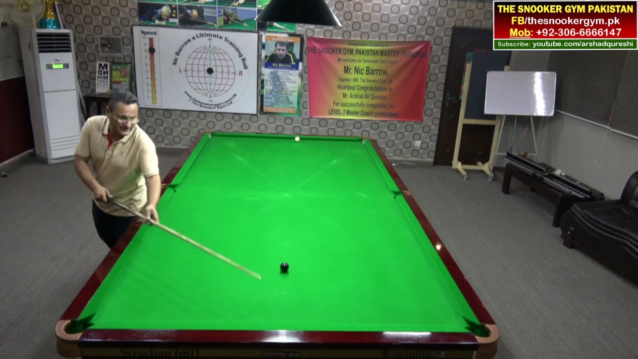 106. Snooker Coaching -Training! Black Ball Safety From Tricky Position ...