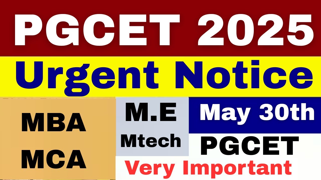 PGCET 2025 Option Entry Date | PGCET 2025 | KEA PGCET 2025 Option Entry ...
