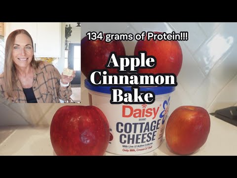 High-Protein Cottage Cheese Apple Bake | 134 grams of protein | Healthy breakfast or dessert