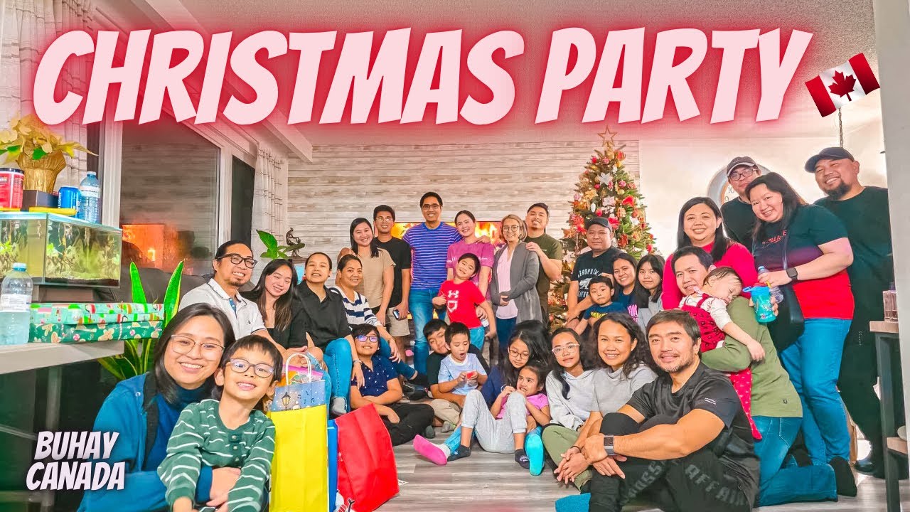 masayang christmas party | pinoy sa canada - YouTube