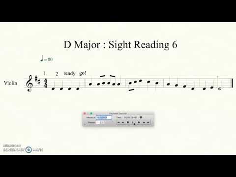 D Major Sight reading 1 Violin - YouTube