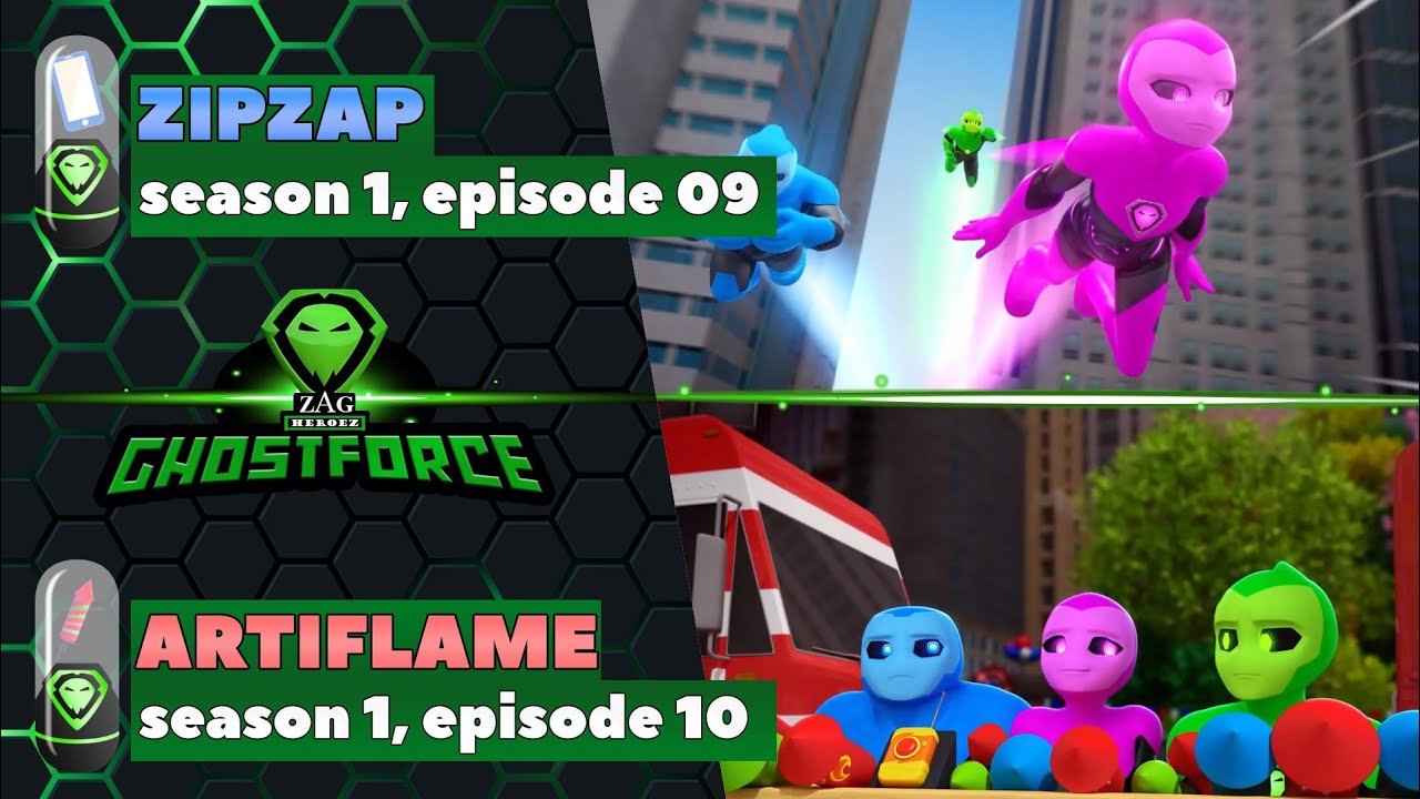 🇺🇸«Ghostforce» | 📳ZipZap and Artiflame🧨 | season 1 | episodes 09-10 ...