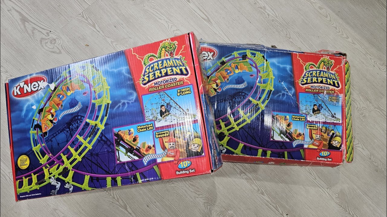 🔴Fulfilling a Childhood Dream - K'nex Screamin' Serpent Roller Coaster ...