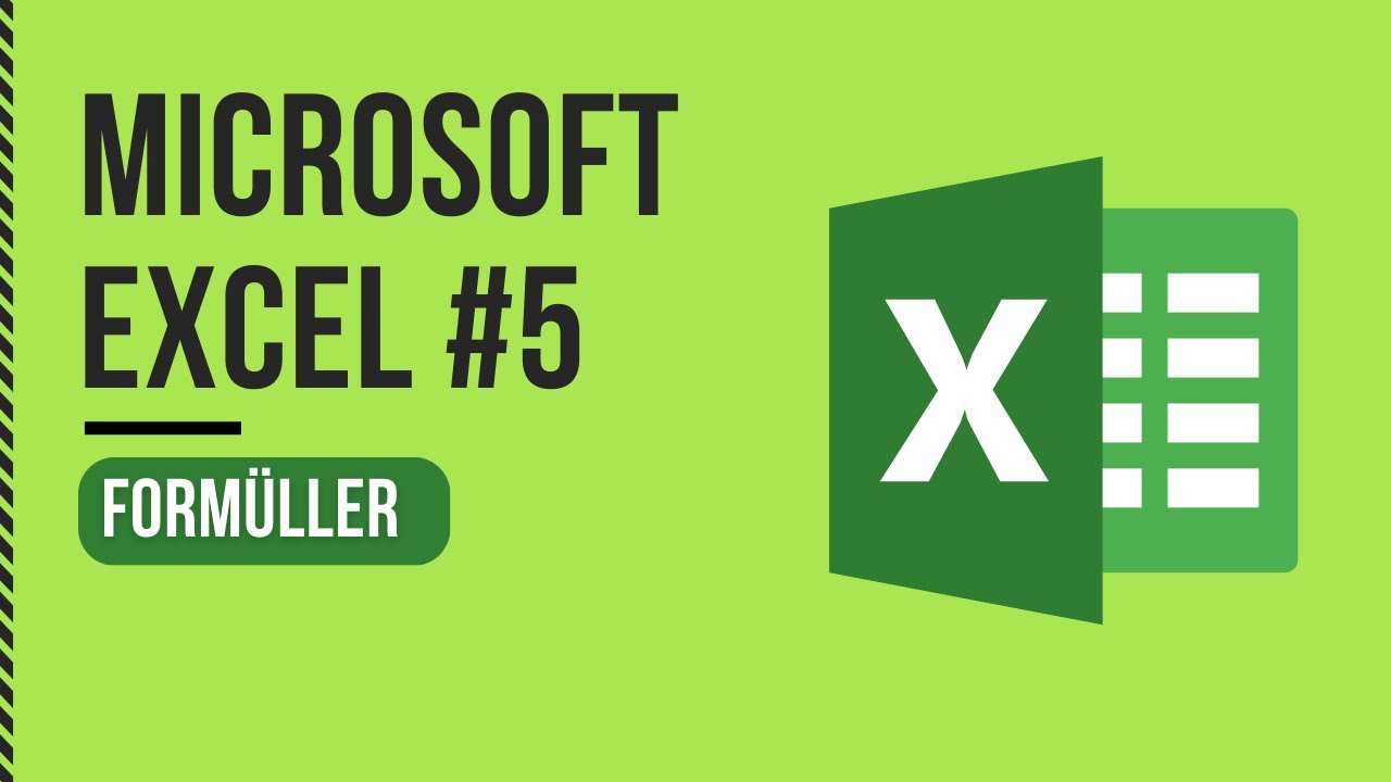 Microsoft Excel #5 - Formüller - YouTube