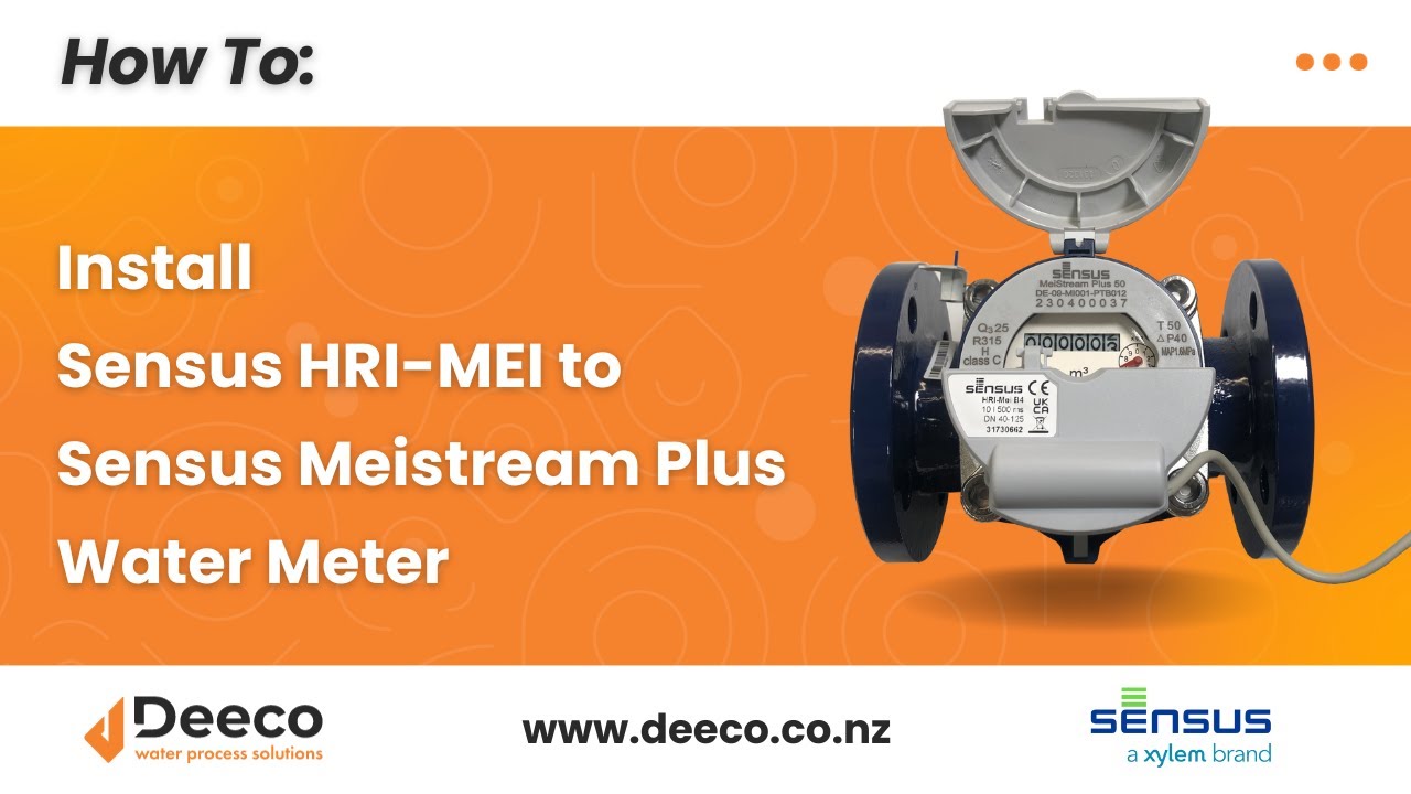 How to Install Sensus HRI MEI to Sensus Meistream Plus Water Meter ...
