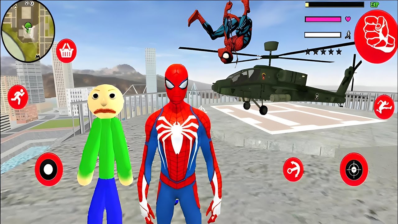 Boldi Stickman Game - Baldi Stickman Superhero Gangstar Part#7 ...