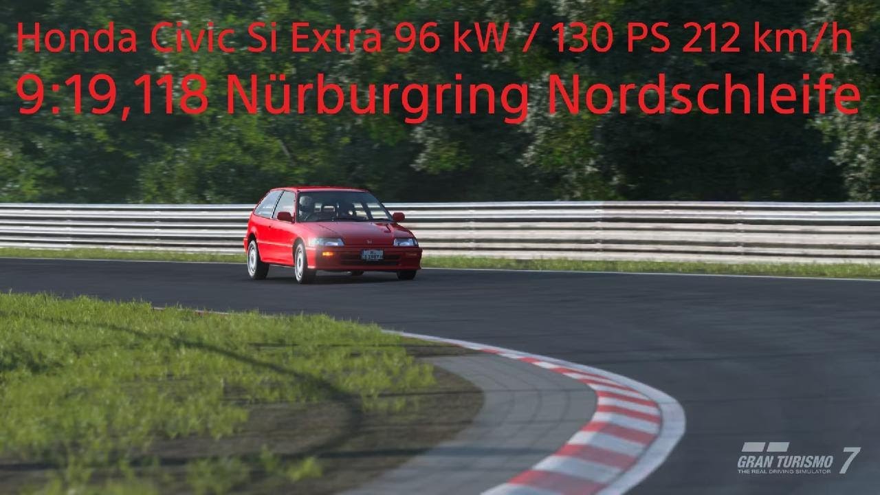 Gran Turismo 7 Honda Civic Si Extra 96 kW / 130 PS 212 km/h 9:19,118 ...