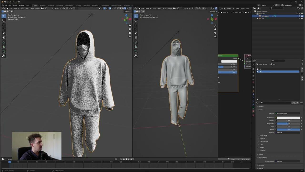 How to add MULTIPLE MATERIALS to an ALEMBIC file in Blender 4.0 - Blender Tutorial - YouTube