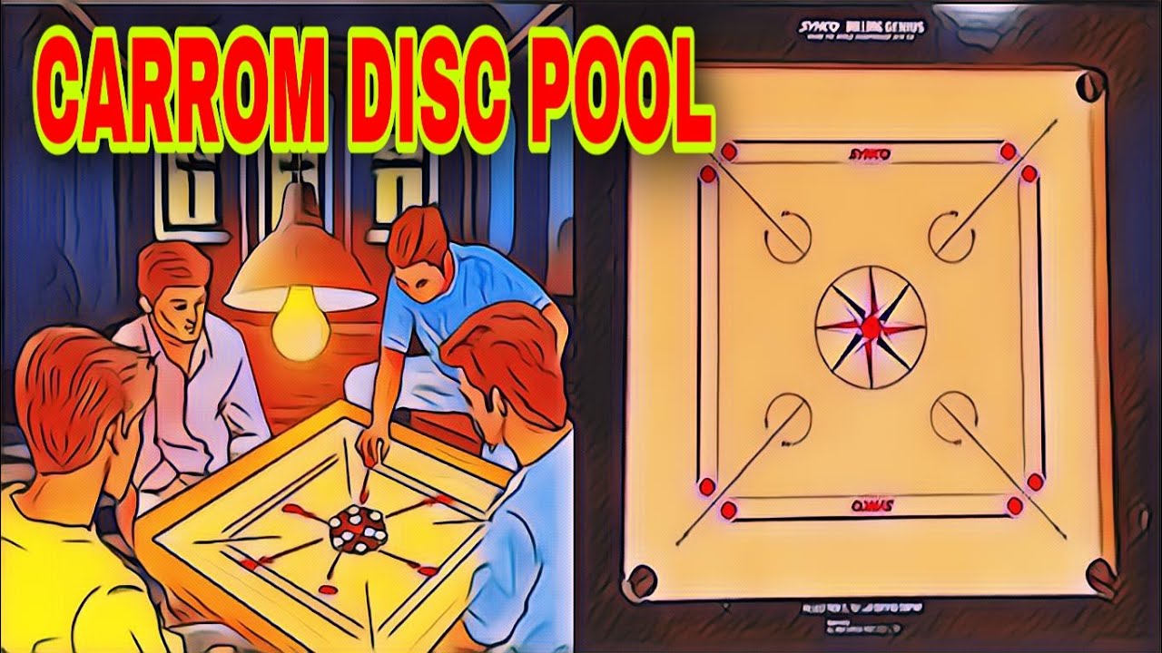 CARROM BOARD GAME / CARROM DISC POOL # 05 - YouTube