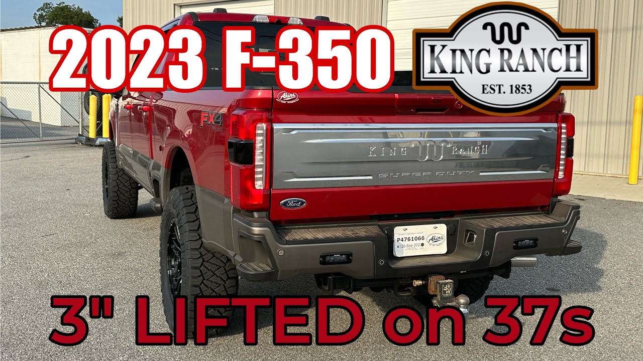 2023 Ford F-350 King Ranch 3" LIFTED on 37s Covert Edition SUPER DUTY ...
