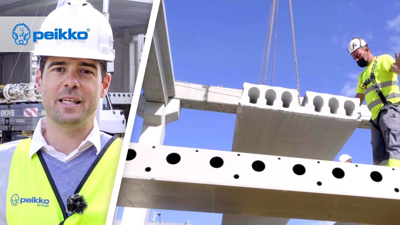Peikko Spain: Precast multi-purpose building with DELTABEAM® Composite ...