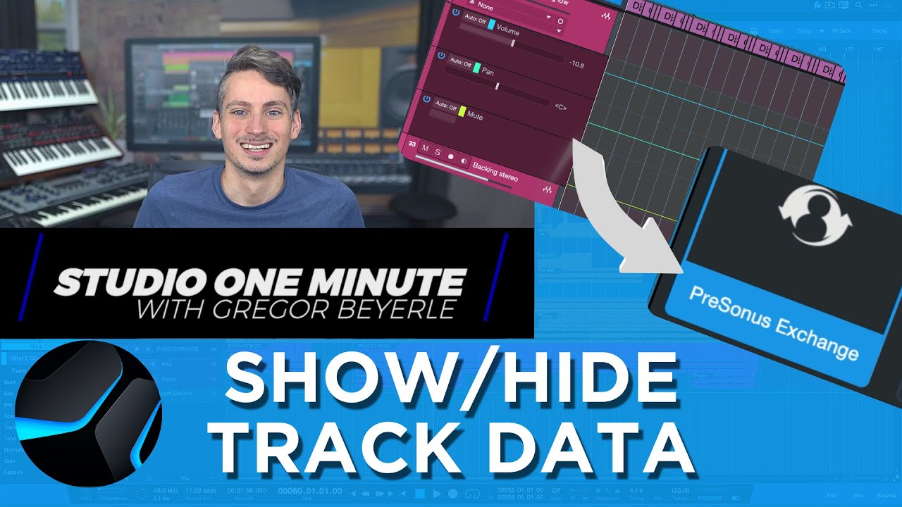 How to fold Track Layers, Automation & Folders in Studio One - YouTube